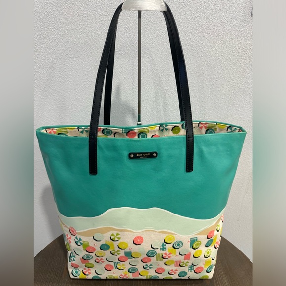 kate spade | Bags | Euc Kate Spade Beautiful Beach Umbrella Tote | Poshmark